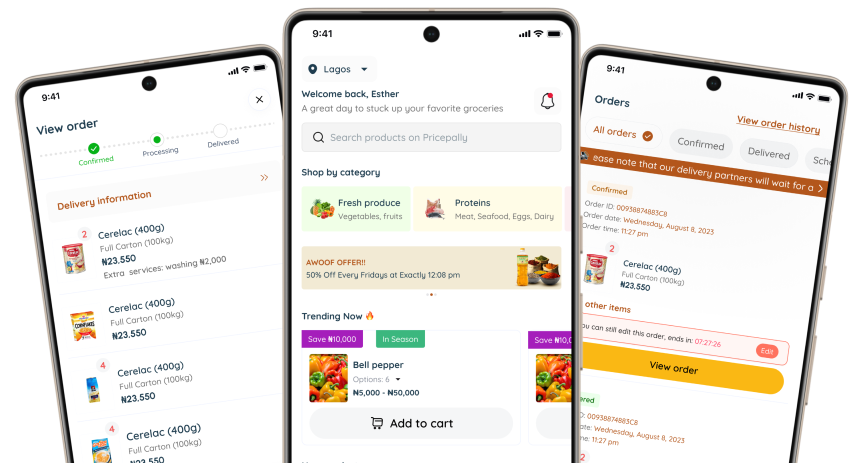 Pricepally - Online grocery store